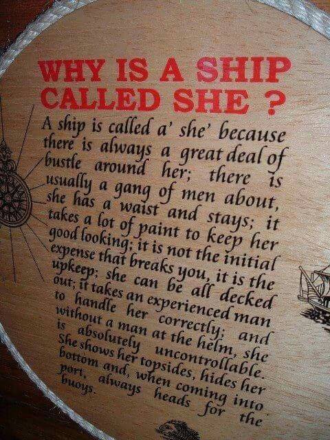 Why Is Ship Called She